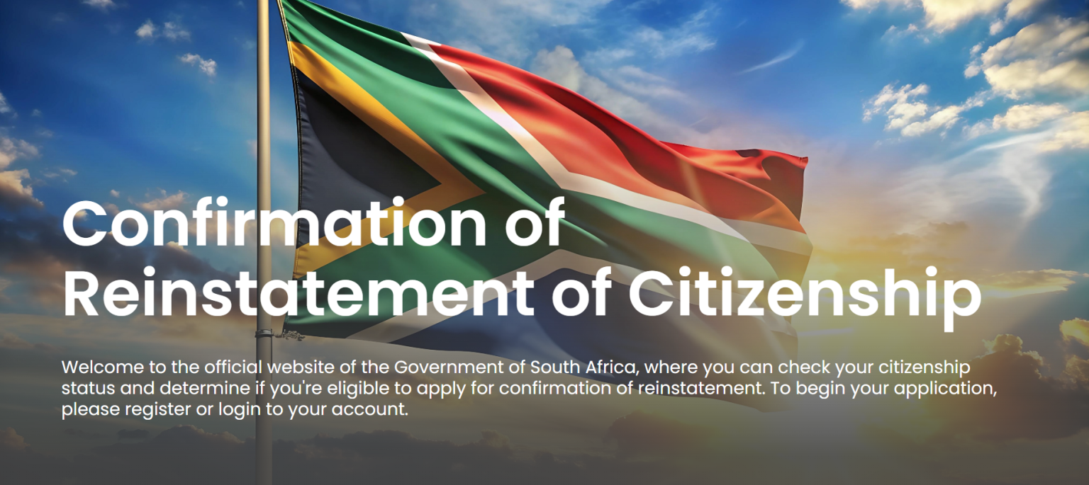New online portal helps South Africans restore their citizenship the ...